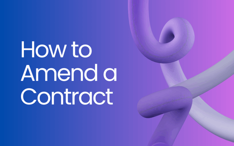 How to Amend a Contract