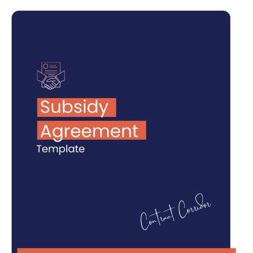 Subsidy Agreement