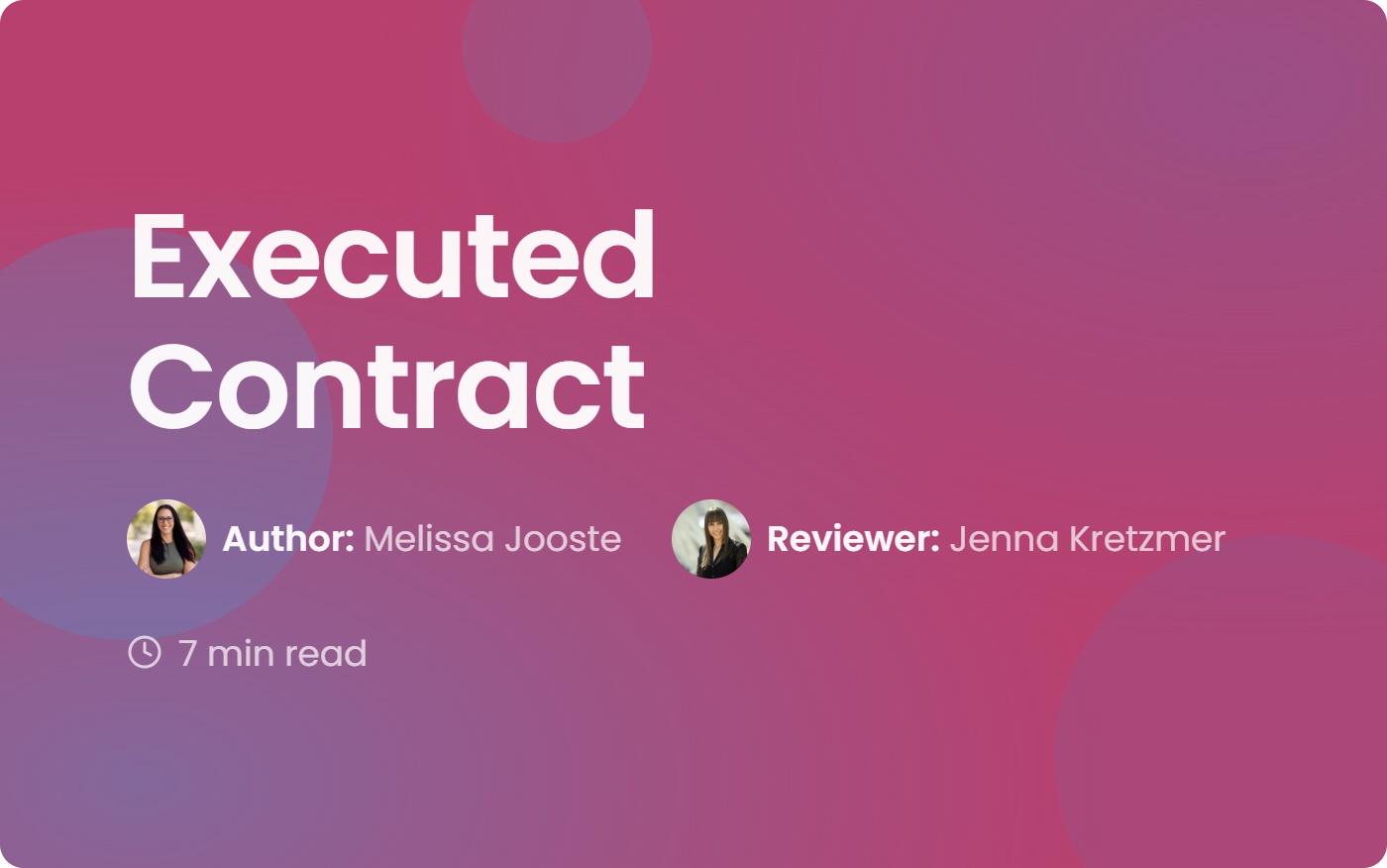 What Is an Executed Contract?