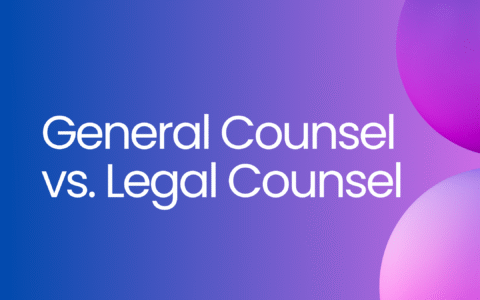 General Counsel vs Legal Counsel