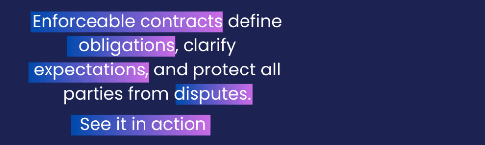 Enforceable Contracts
