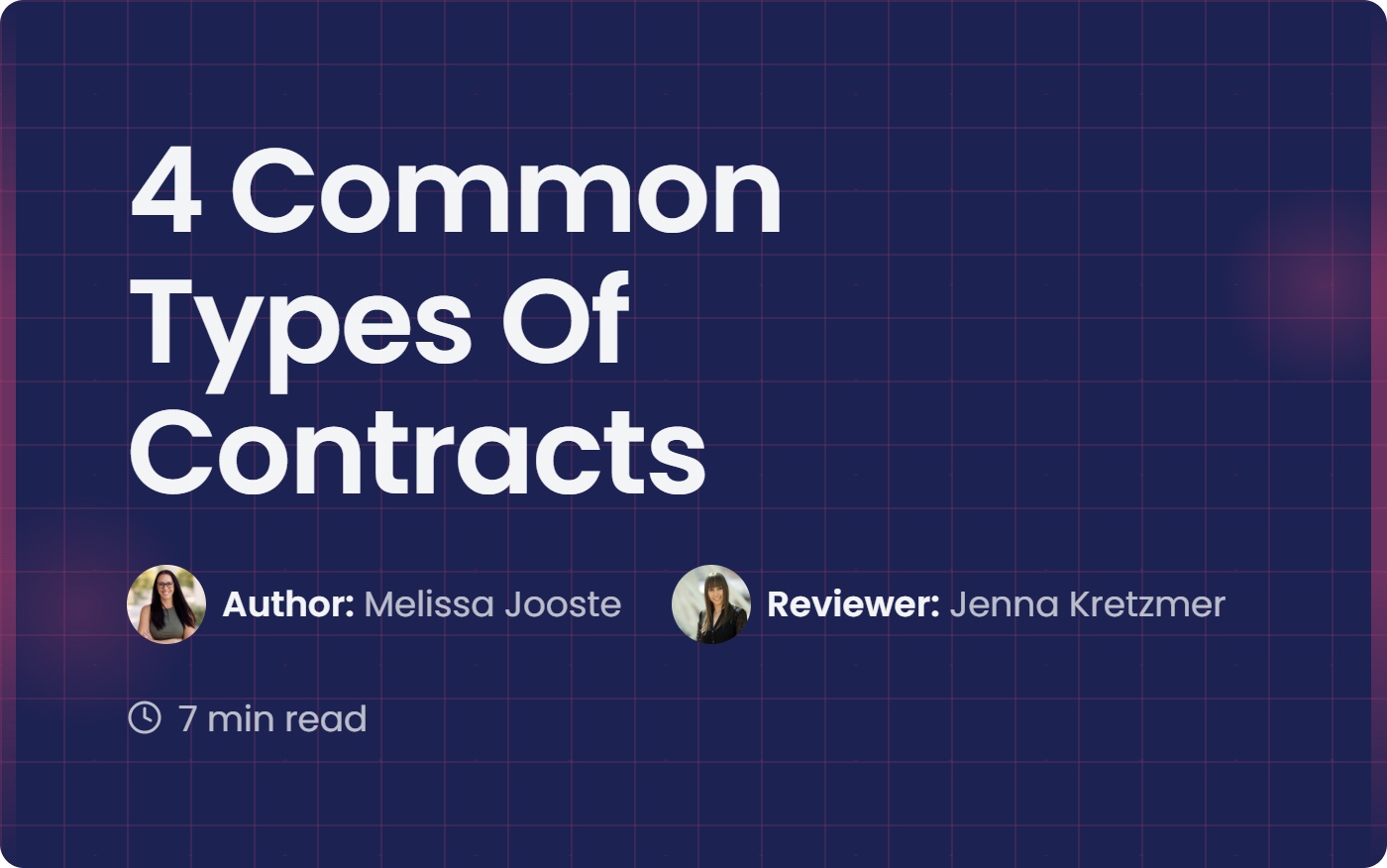 4 Common Types Of Contracts | Contract Corridor Guide